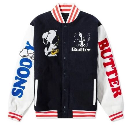 Snoopy Butter Varsity Letterman Jacket - Get Varsity Jackets